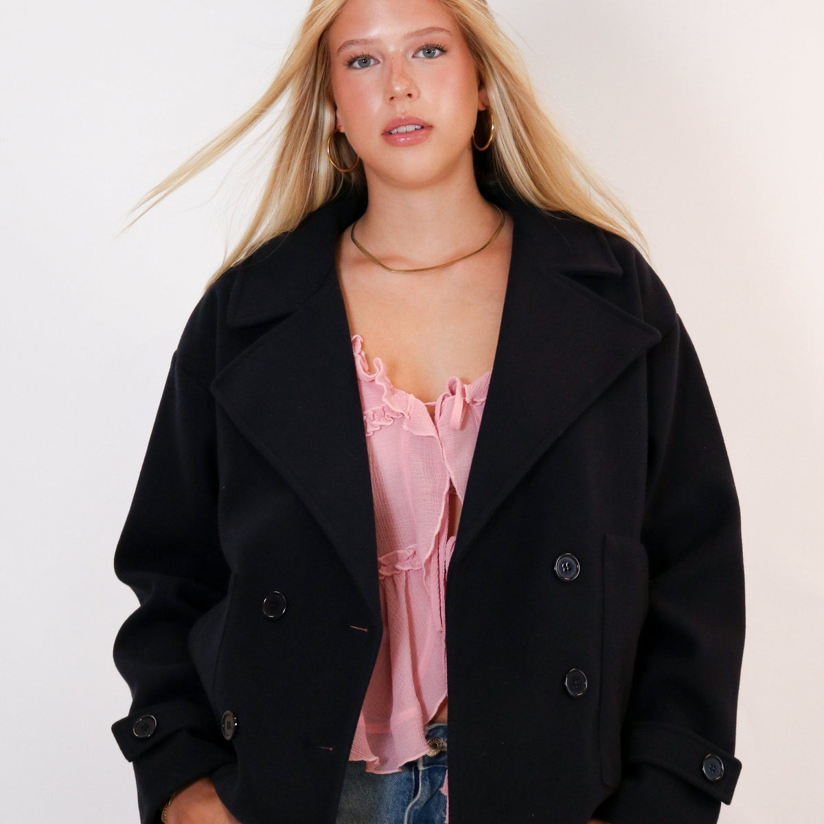 Scandi coat navy – Francisbyfb